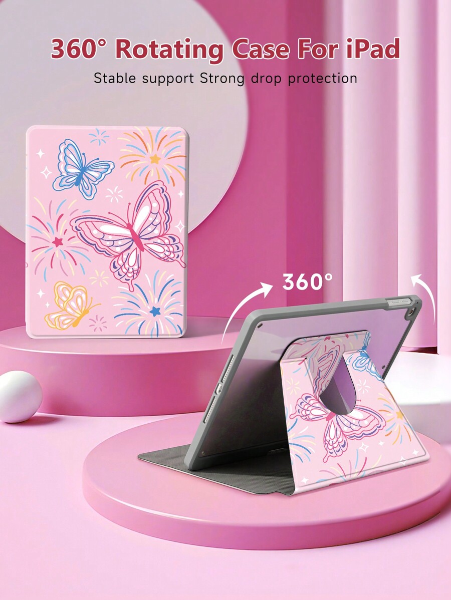 Butterflies IPad Rotating Case For IPad IPad 10th Generation 10.9 Inch ...