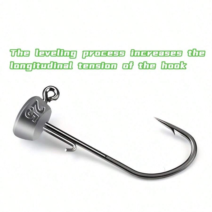 10pcs Ned Rig Jig Heads Weedless Finesse Mushroom Wide Gap Ned Hooks 2 ...