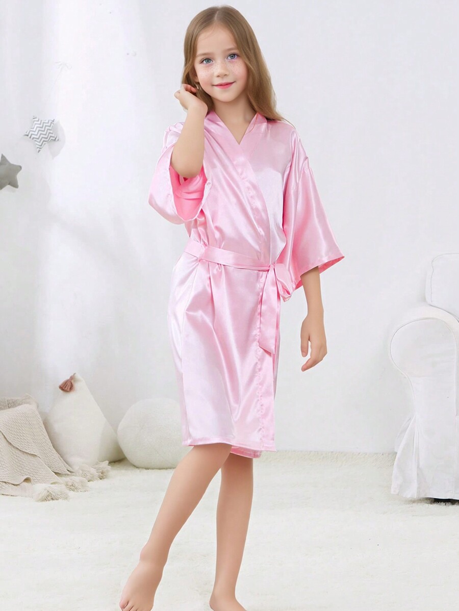 Tween Girls' Comfortable And Soft Japanese Style V-Neck Seven-Quarter ...