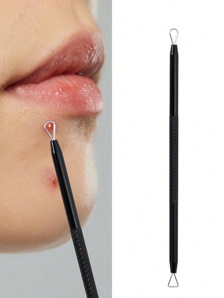 1pc Blackhead Remover Tool- Double Loop Stainless Steel Blackhead ...