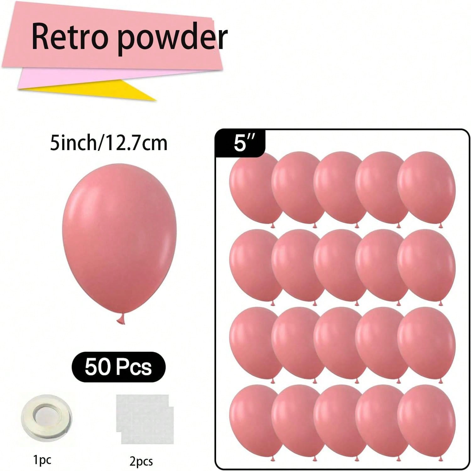 Blush Pink Balloons, 50pcs 5-Inch Bohemian Pink Balloons For Balloon ...