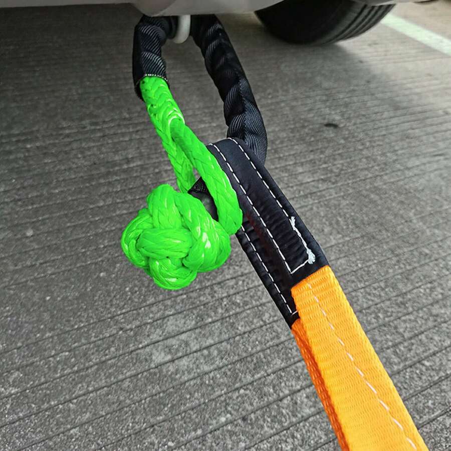 2pcs Synthetic Soft Shackle Ropes With Ring Road Recovery Rope For ...