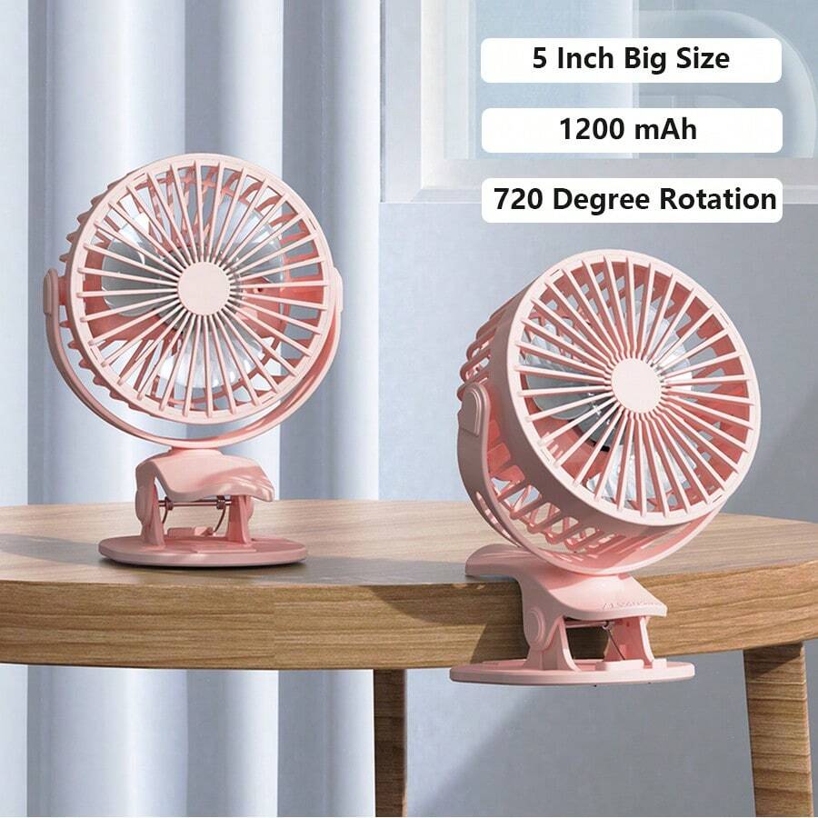 Portable Desk Fans,Clip Fans,Hanging Fans,3 In 1 Mini Fans,10 Hours Of ...