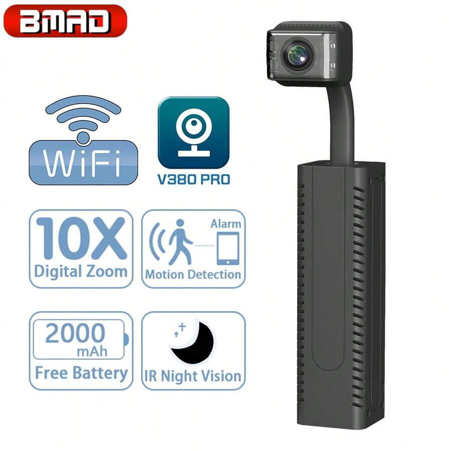 Câmera Wifi Ip Sem Fio Com Detecção De Movimento 2mp Bateria ...