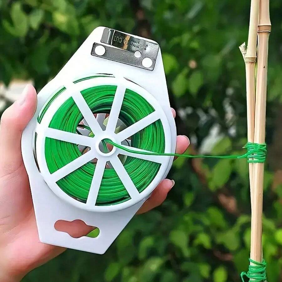 1 Roll Of 5000cm Garden Plant Ties, Iron Wire Cutting Tying Line, For ...