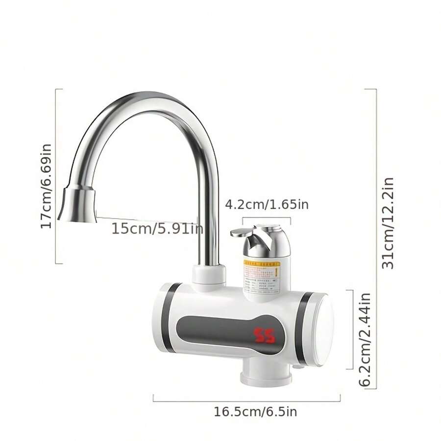 Instant Electric Hot Water Faucet, Household Digital Display Heating ...