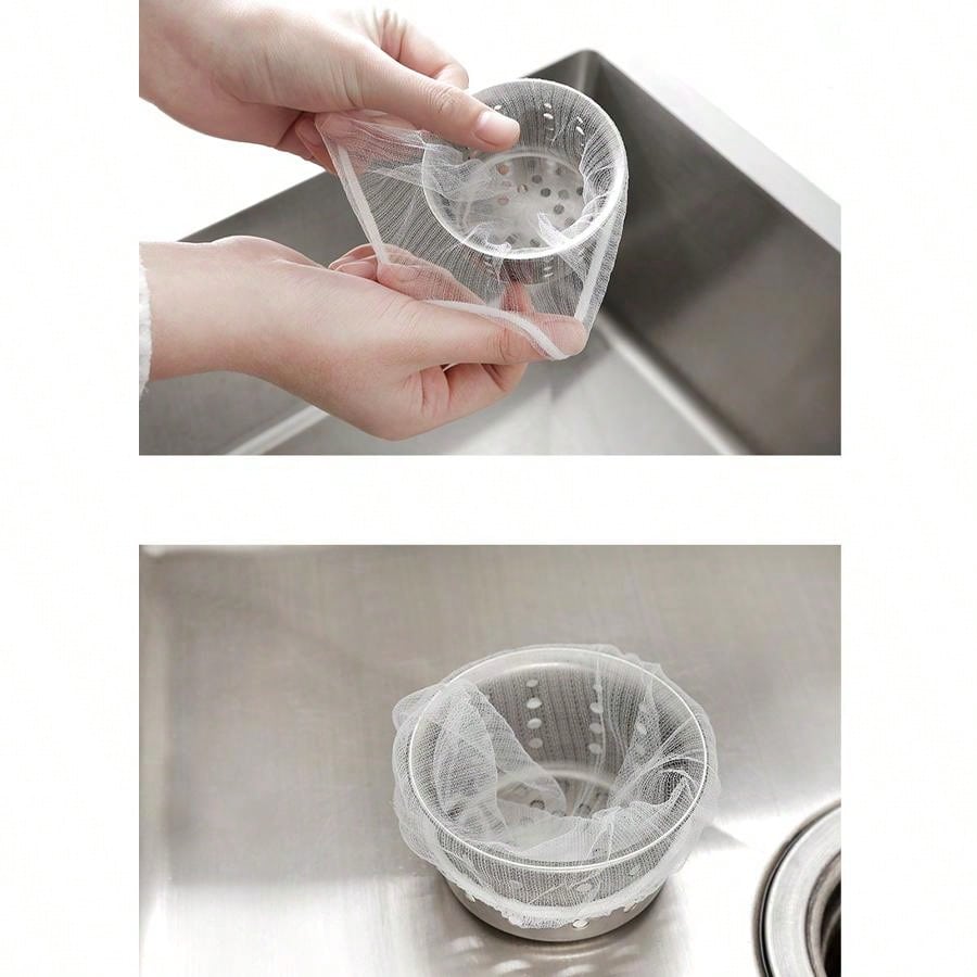 50pcs Disposable Kitchen Sink Garbage Filter Net, Drainage Basin Dish ...