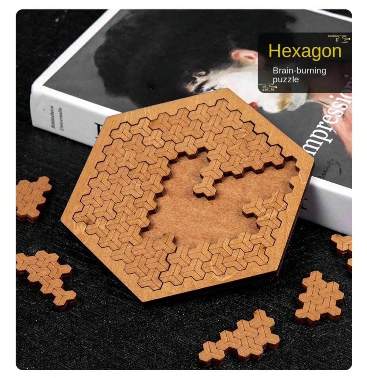 Choose One Among 4 Types Of 3d Wooden Puzzle Blocks, Advanced Level ...