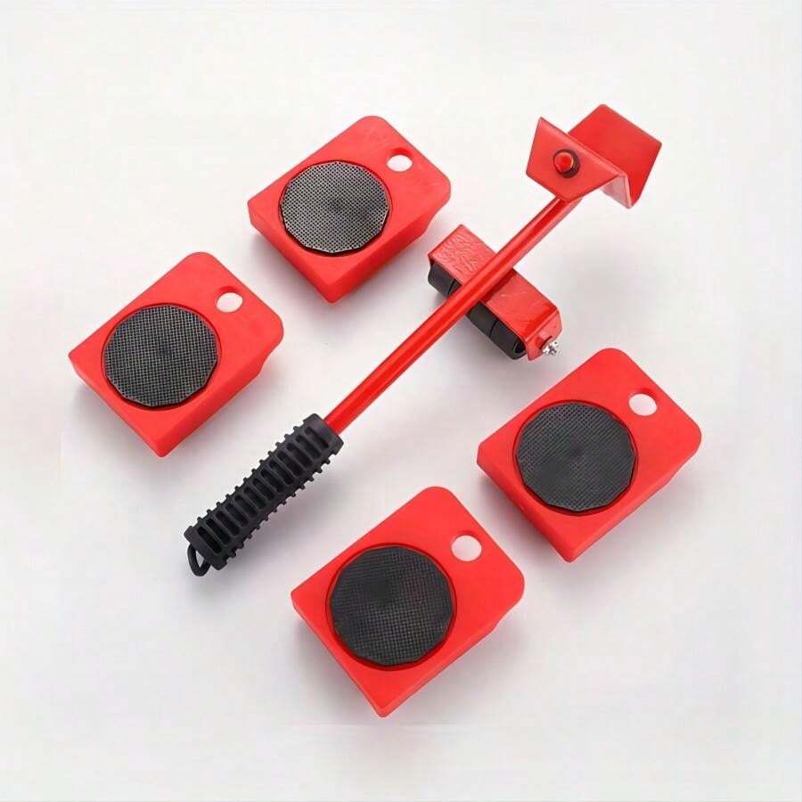 Red Portable Universal Furniture Moving Tools Kit, Including Furniture ...