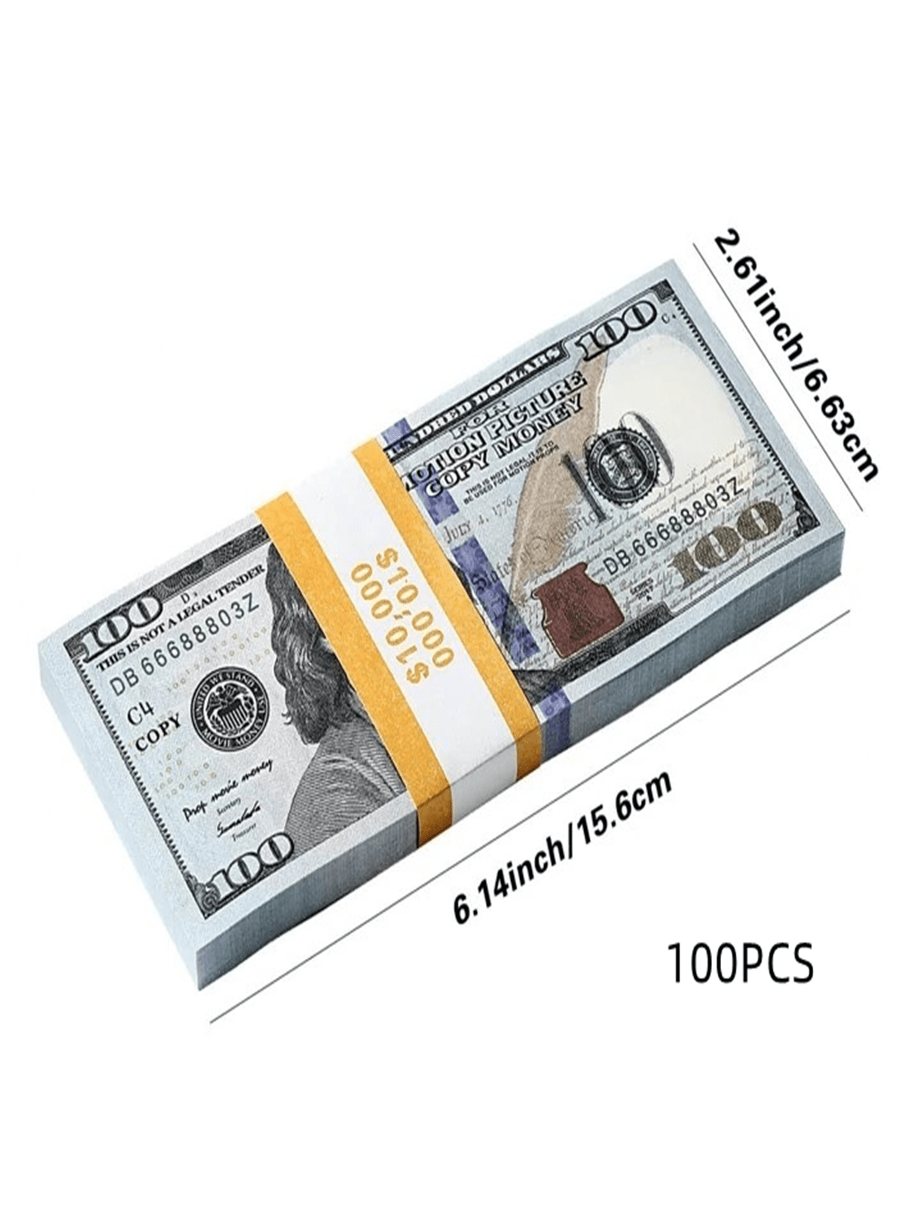100pcs Fake Dollar Bills Replica Wedding Bills Christmas Party Movie ...