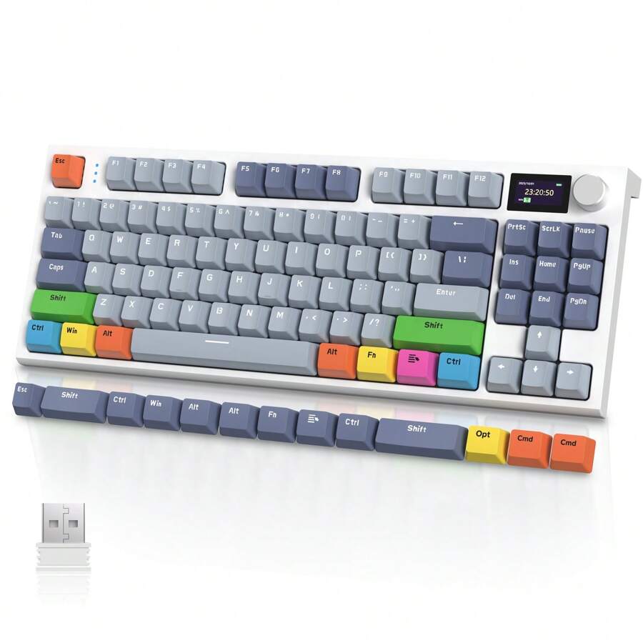 ATTACK SHARK RK86 Wireless Mechanical Keyboard Apex Pro TKL 75%, 2.4G ...