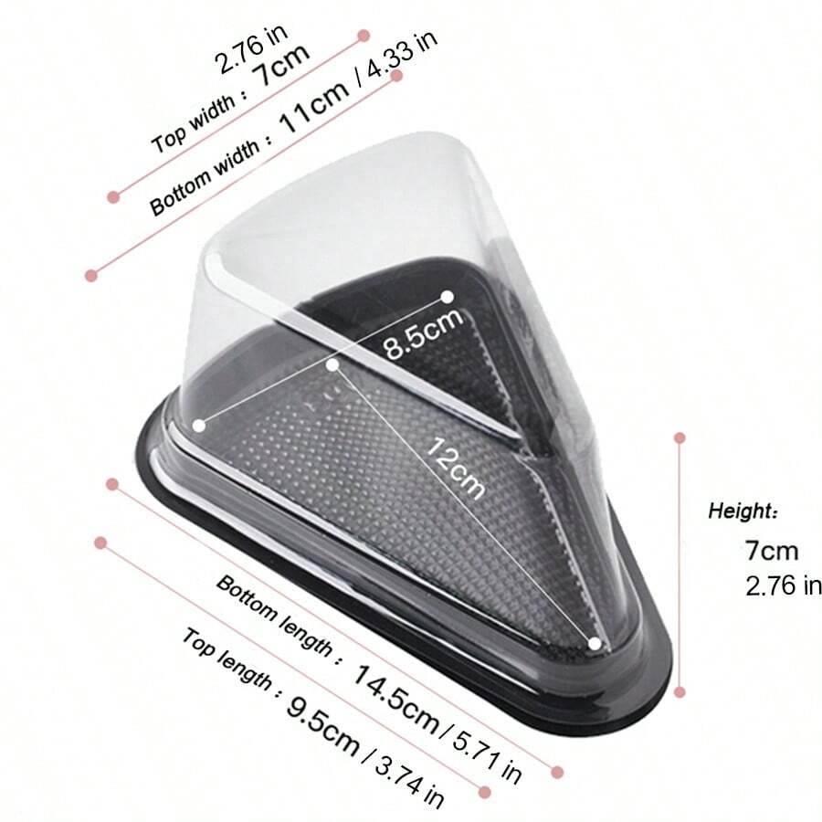 20 Sets Of 8-Inch Cake Packaging Container With Lid, Simple Thickened ...