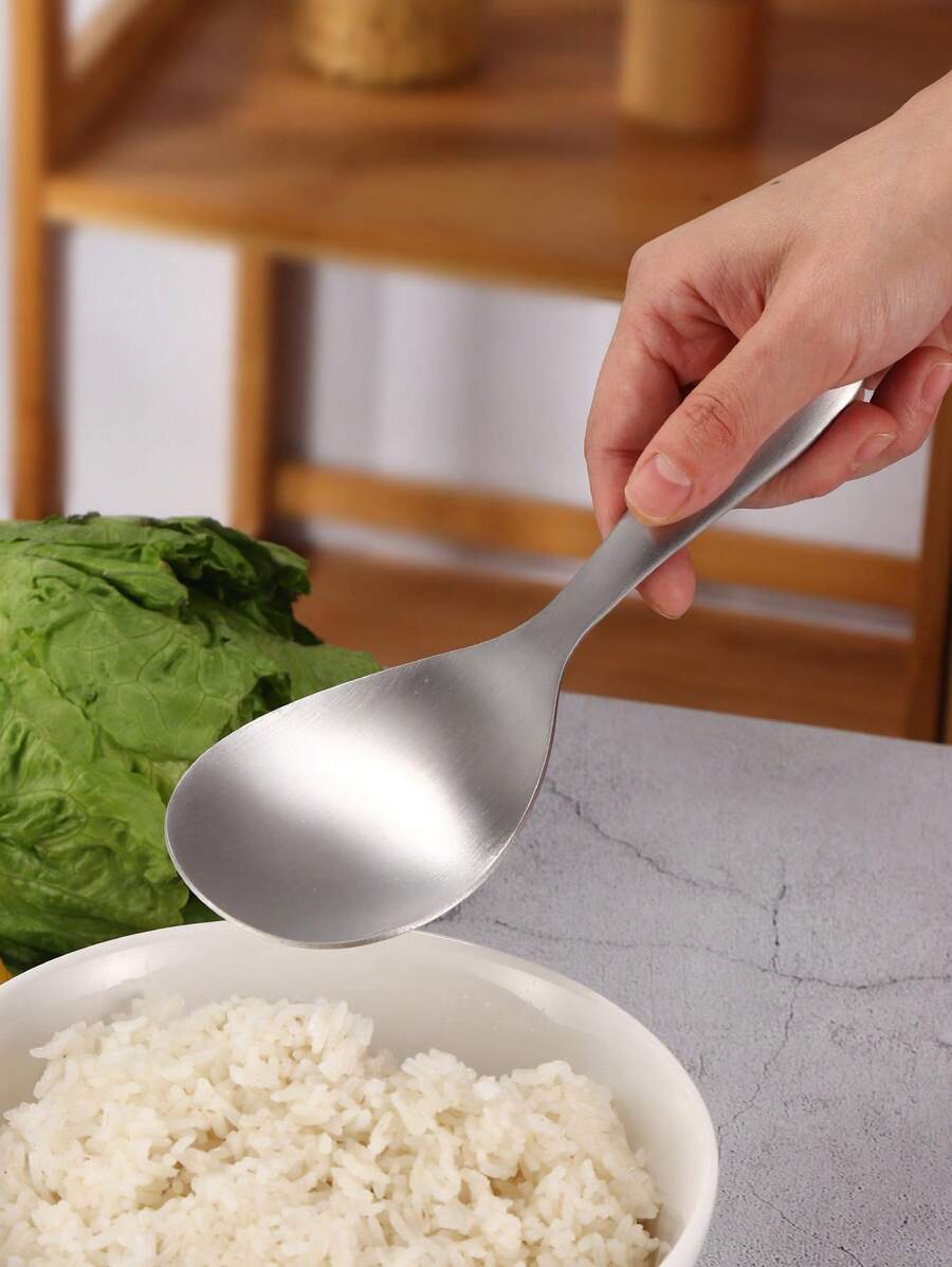 Stainless Steel Rice Spoon, Household Rice Shovel, Anti-Scald Rice ...