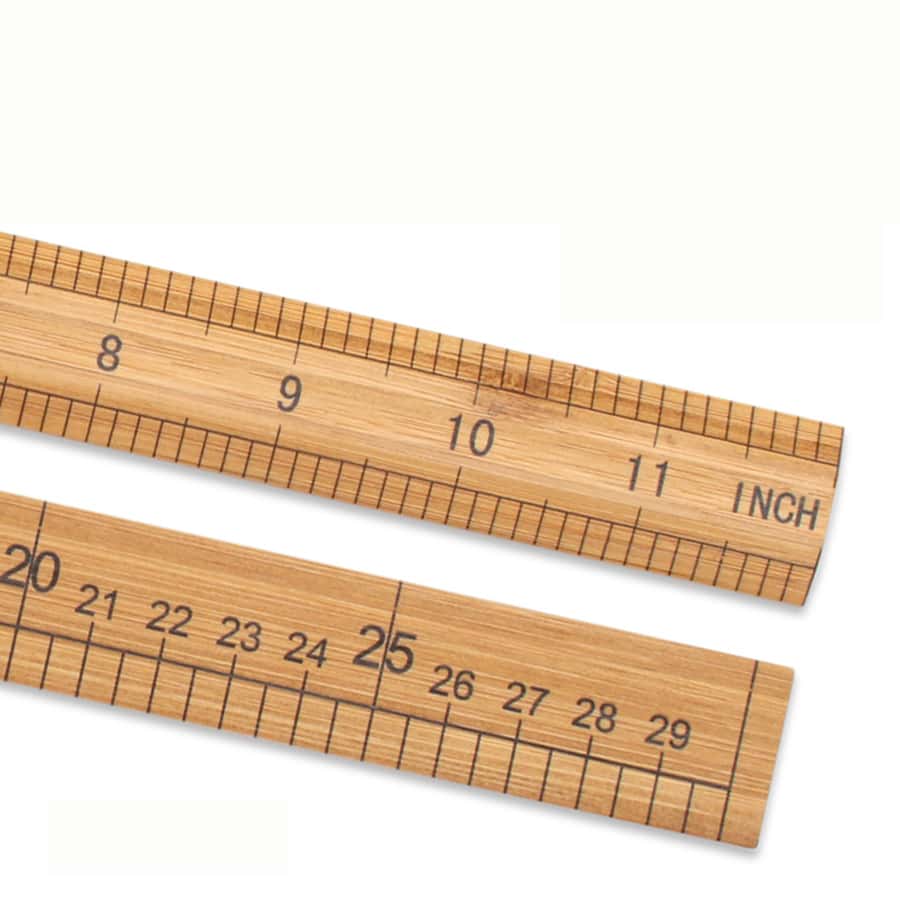 1pc Bamboo Ruler For Clothing Design And Drafting, 1pc Wooden Ruler For ...