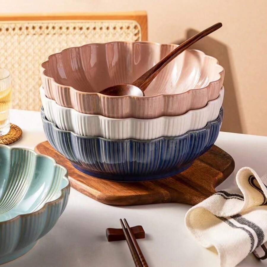 Creative Large Ceramic Bowl For Hot Pot And Noodles With Preserved ...
