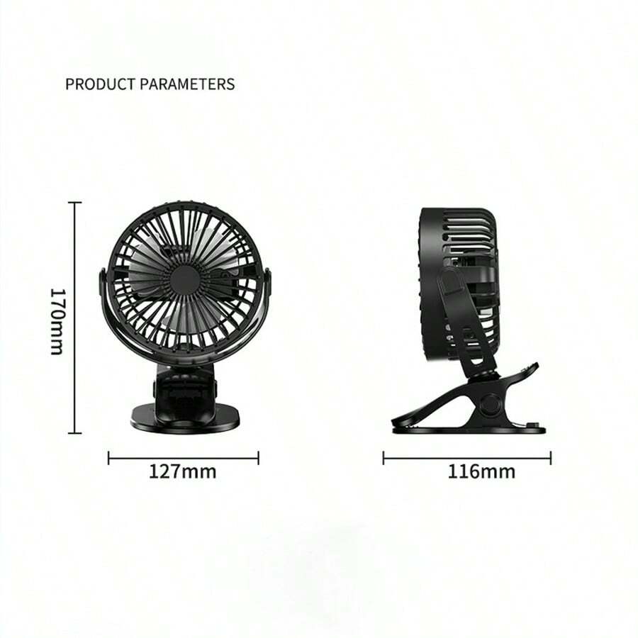Portable Desk Fans,Clip Fans,Hanging Fans,3 In 1 Mini Fans,10 Hours Of ...