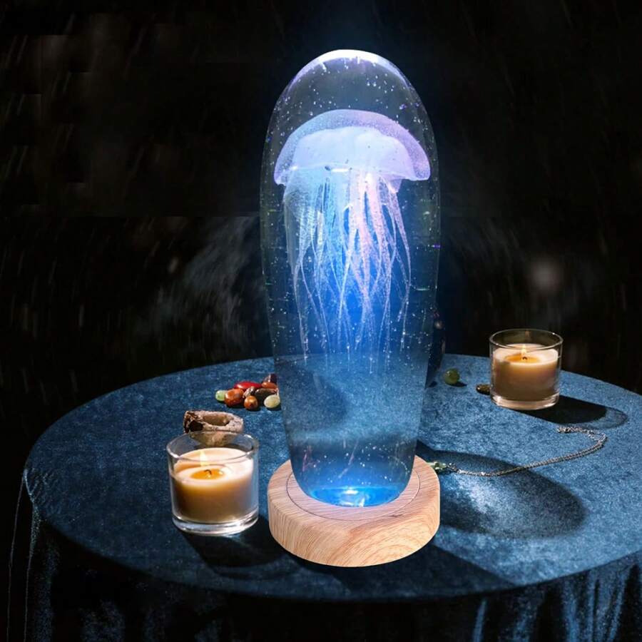 7 LED Rotating Display Stand, Spinning Stand With Colored Lights, Round ...