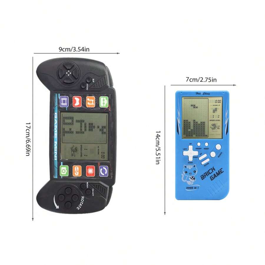 Retro Handheld Pocket Easy Brick Game Console Classic Video Game ...