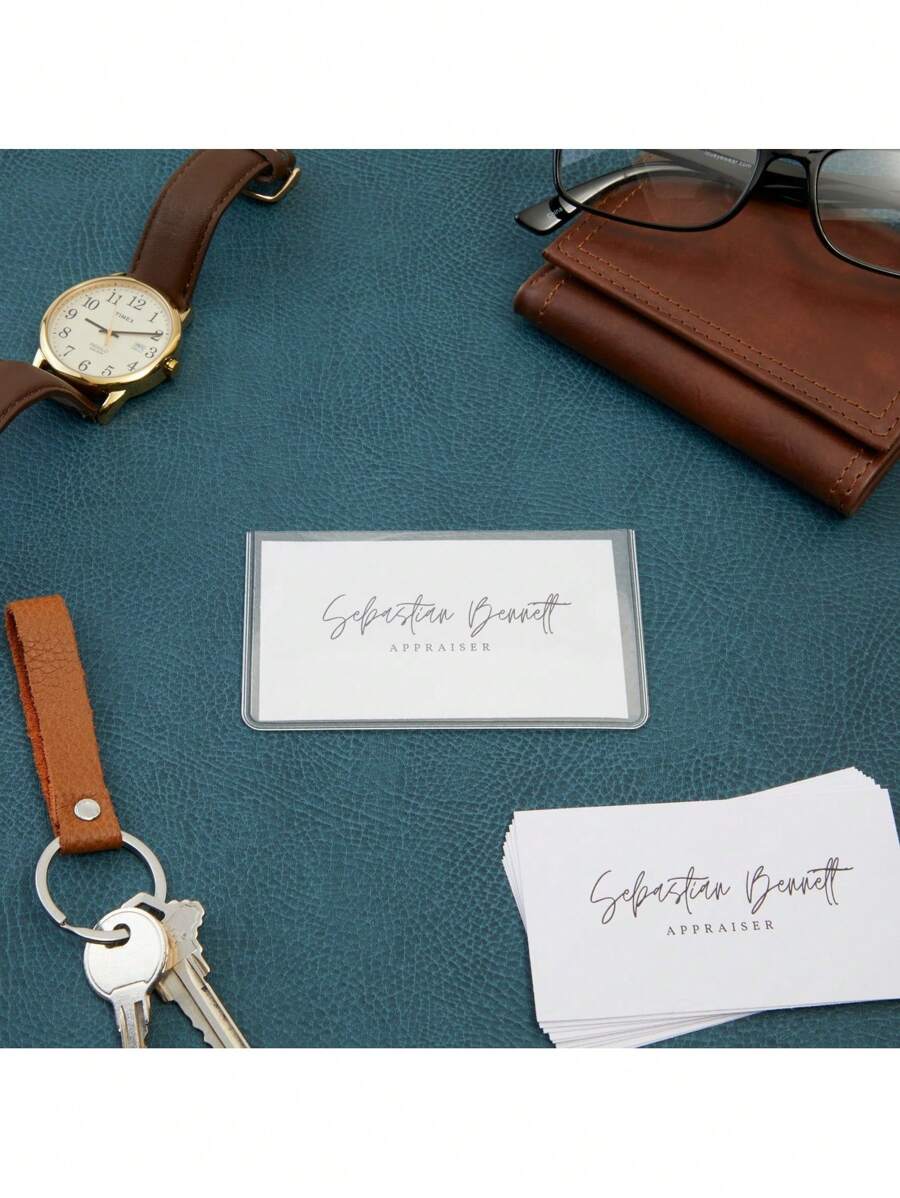 Printable Business Cards For Self Adhesive Sleeves (3.75x2.36 In, 50 ...