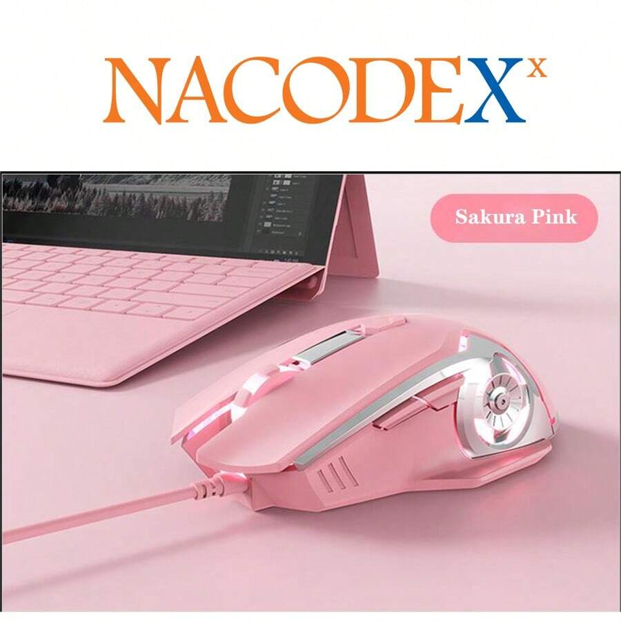 NACODEX - Electronic Sports Mechanical Mouse Wired USB Silent Game ...
