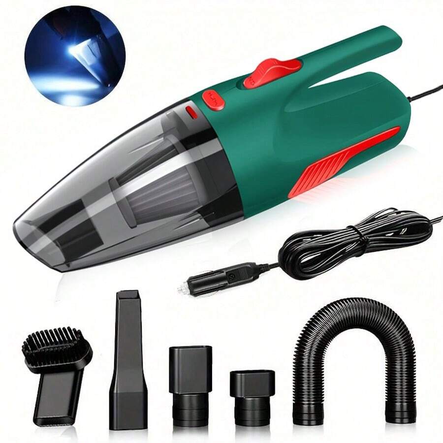 CascadeVac Car & Home Wired Vacuum Cleaner, Handheld Mini Dust Remover ...