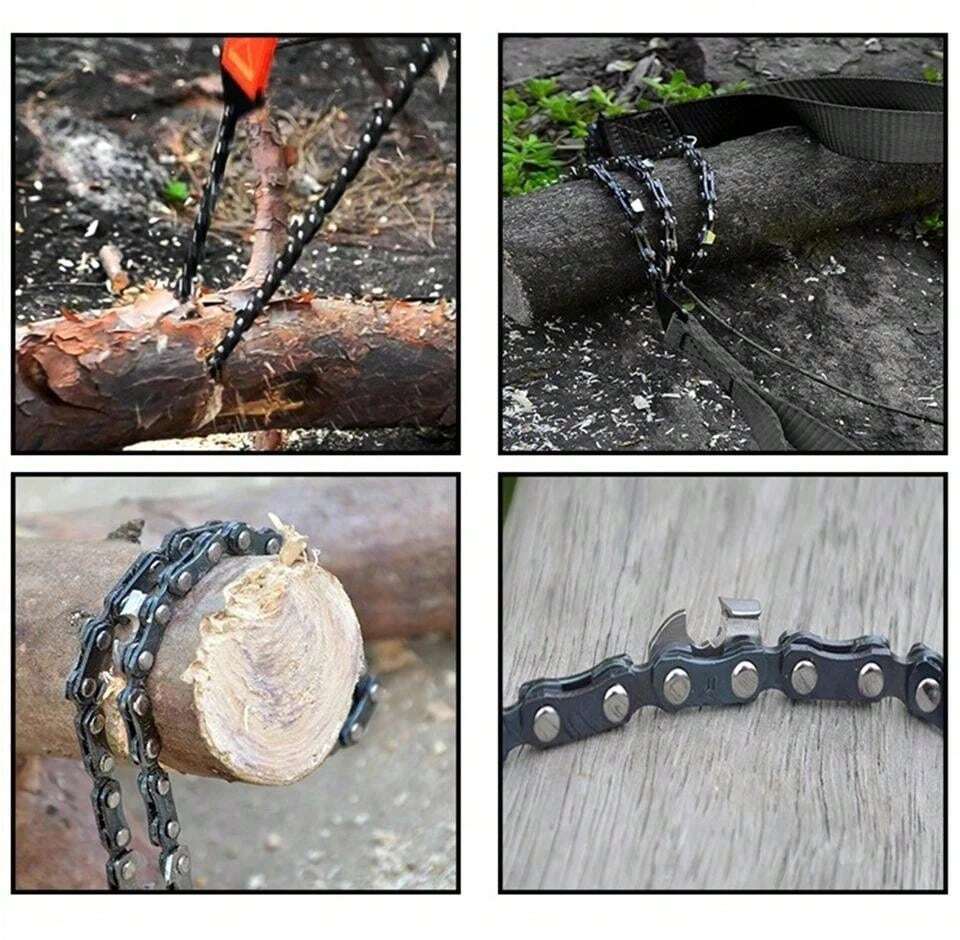 Portable Survival Chain Saw Manganese Steel Chain Camping Emergency ...