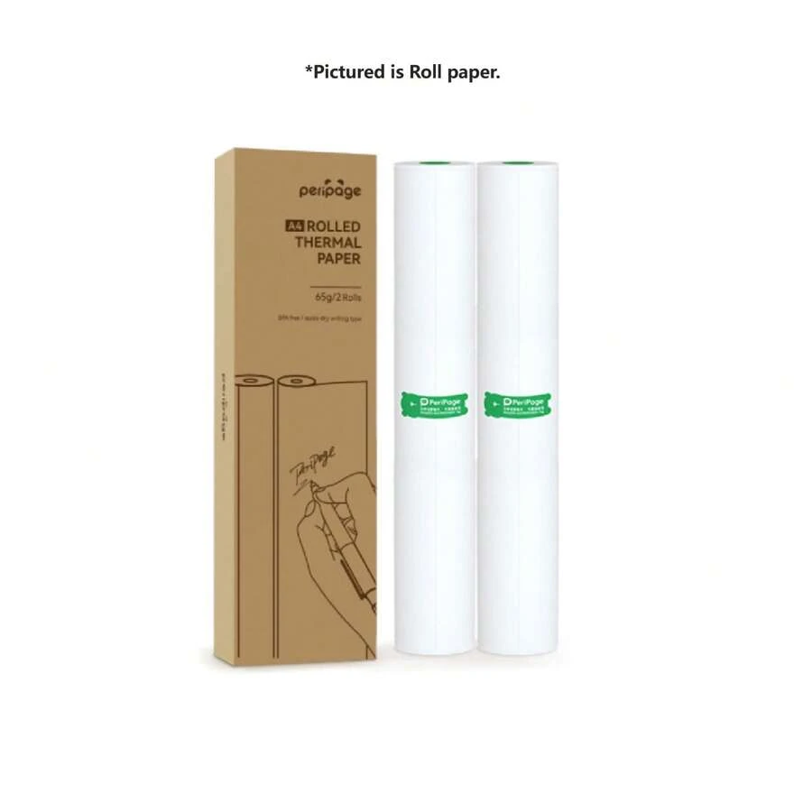PeriPage 2 Rolls Official Thermal Paper A4 Roll Paper 210*30mm/8.3*1 ...