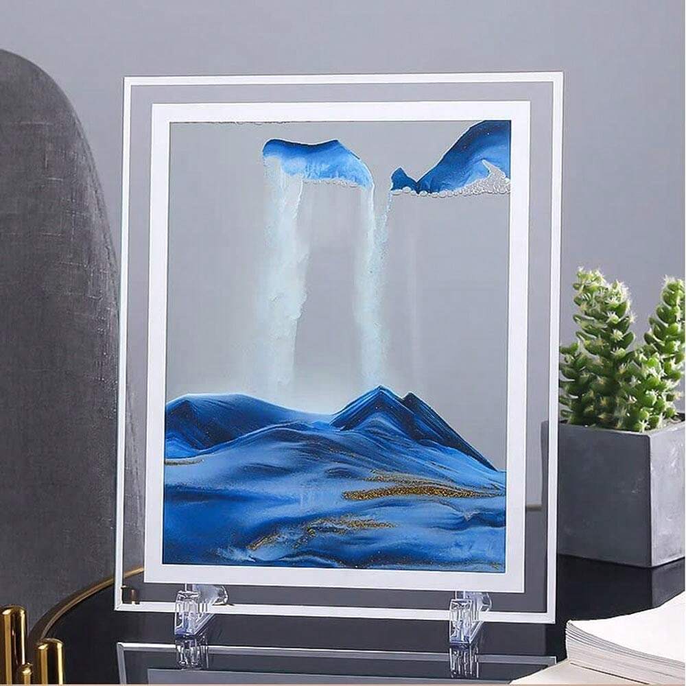 1pc Sand Art Decor - 3d Deep Sea Landscape, Dynamic Sand Art Scenery ...