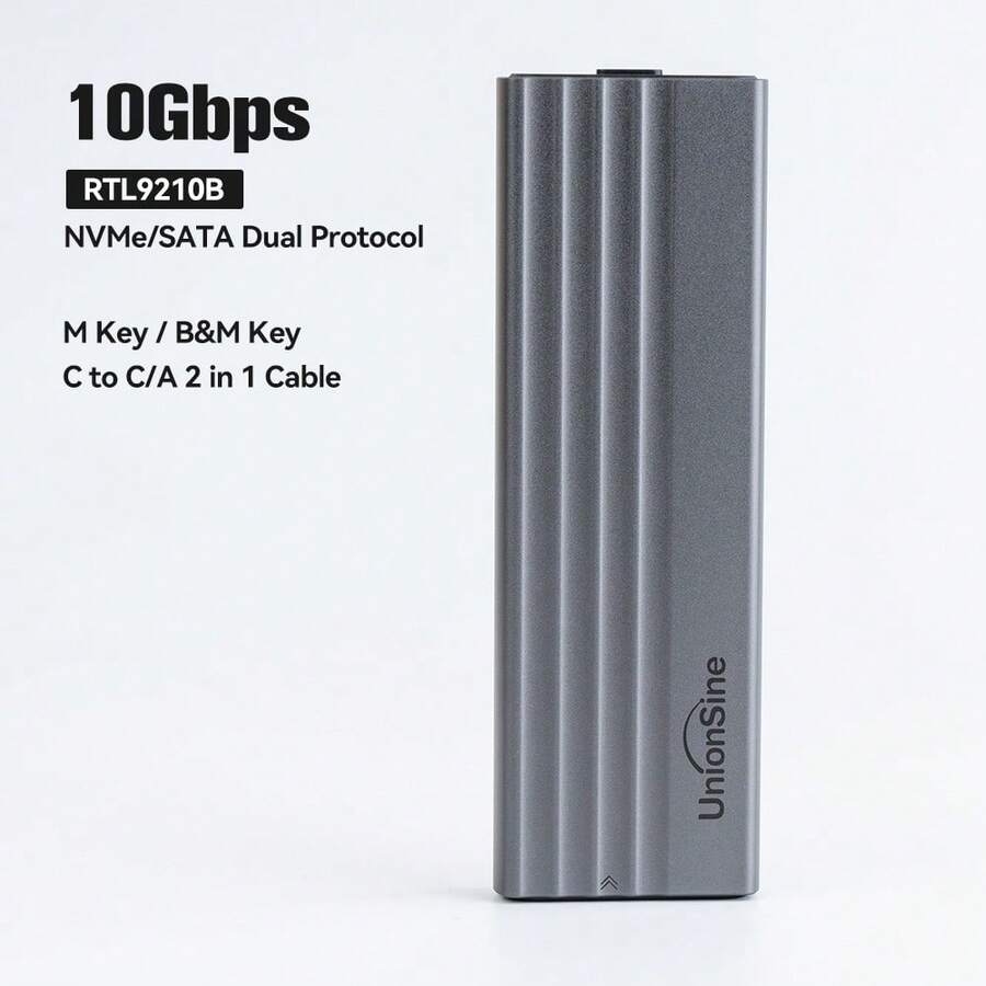 UnionSine Unionsine SSD Case M.2 SSD Enclosure Adapter 20Gbps USB 3.2 ...