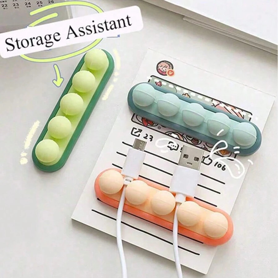 1 PC Desktop Fixed Cable Organizer, Wire Sorting And Storage Hub, Self ...