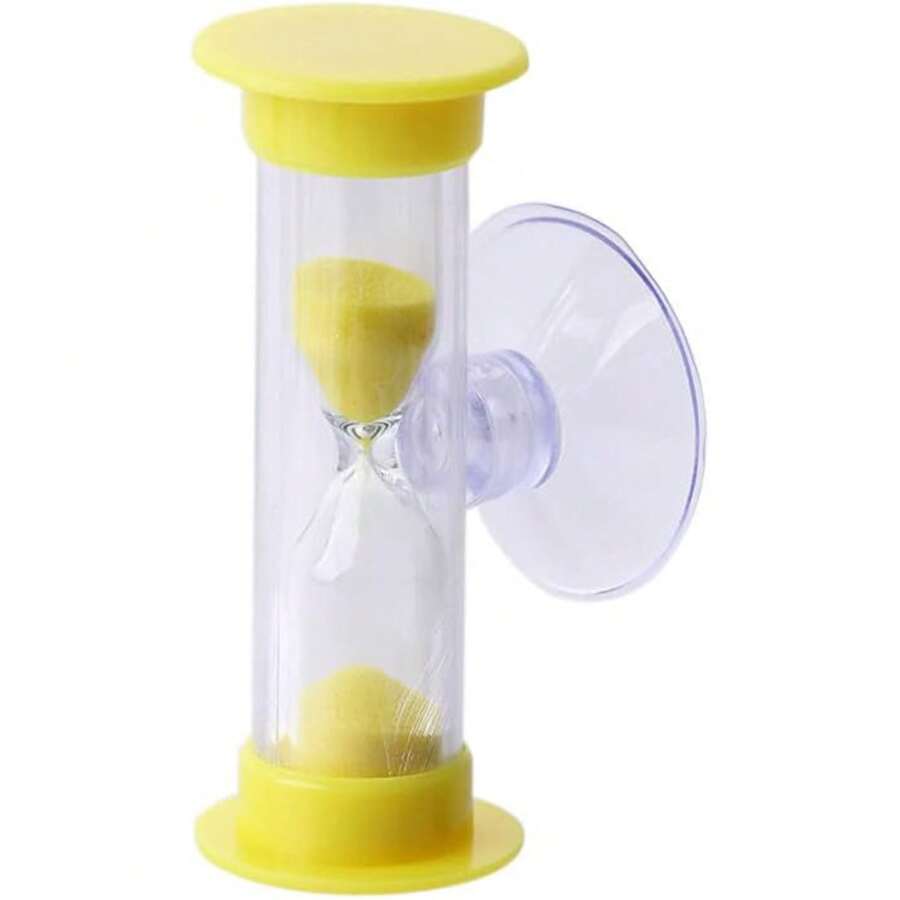 1pc Hourglass Sand Timer 3 Minute With Suction Cup, Unbreakable Sand ...