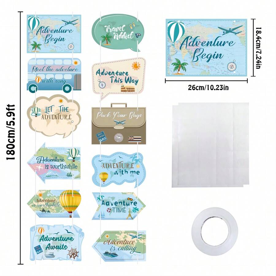 Adventure Party Decorations Door Sign Adventure Themed Decorations ...