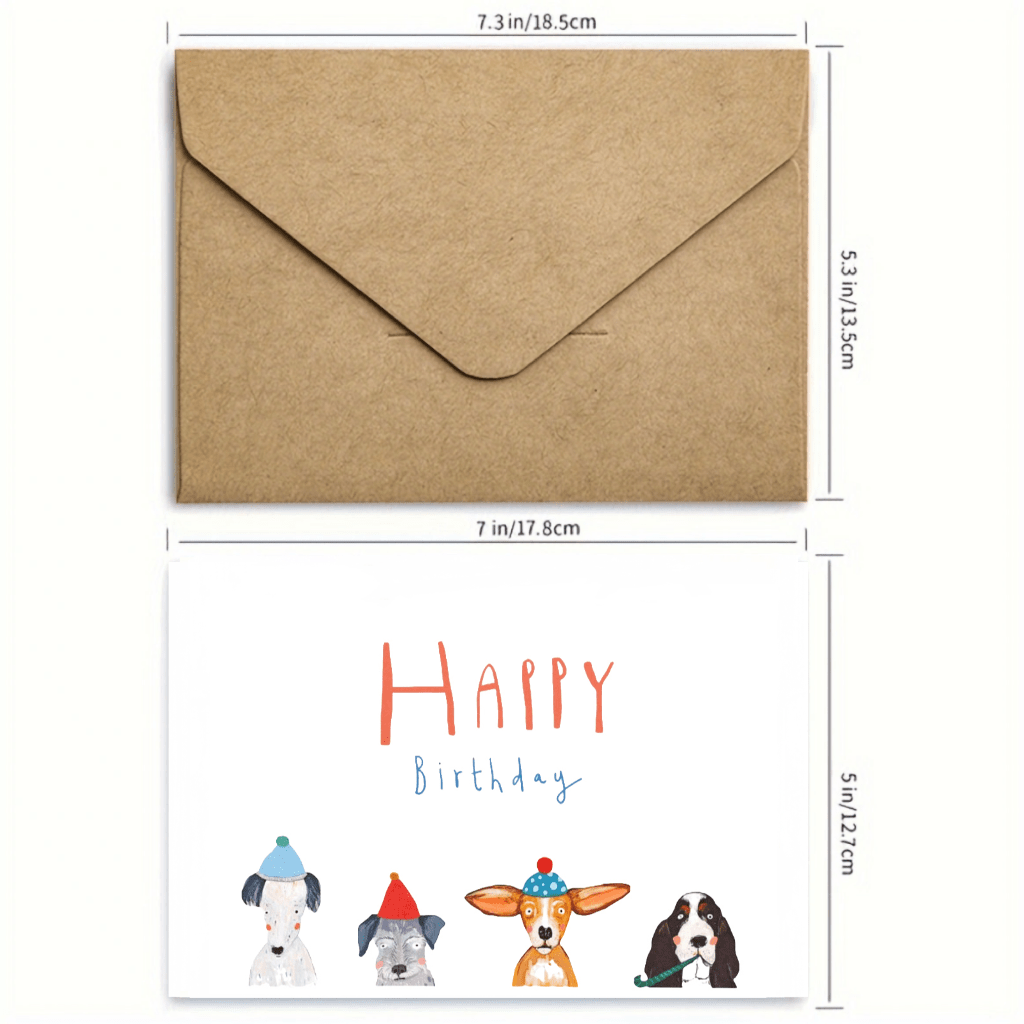 Birthday Card - Dog Birthday Card - Happy Birthday Card - Party Dogs ...