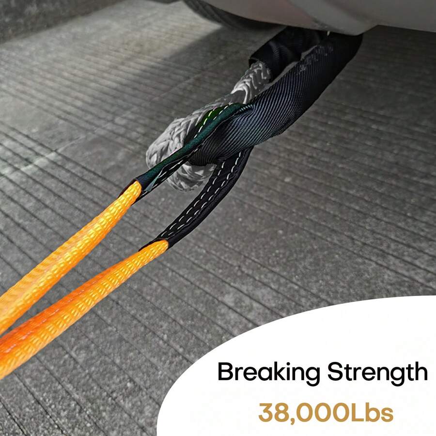 2pcs Synthetic Soft Shackle Ropes With Ring Road Recovery Rope For ...