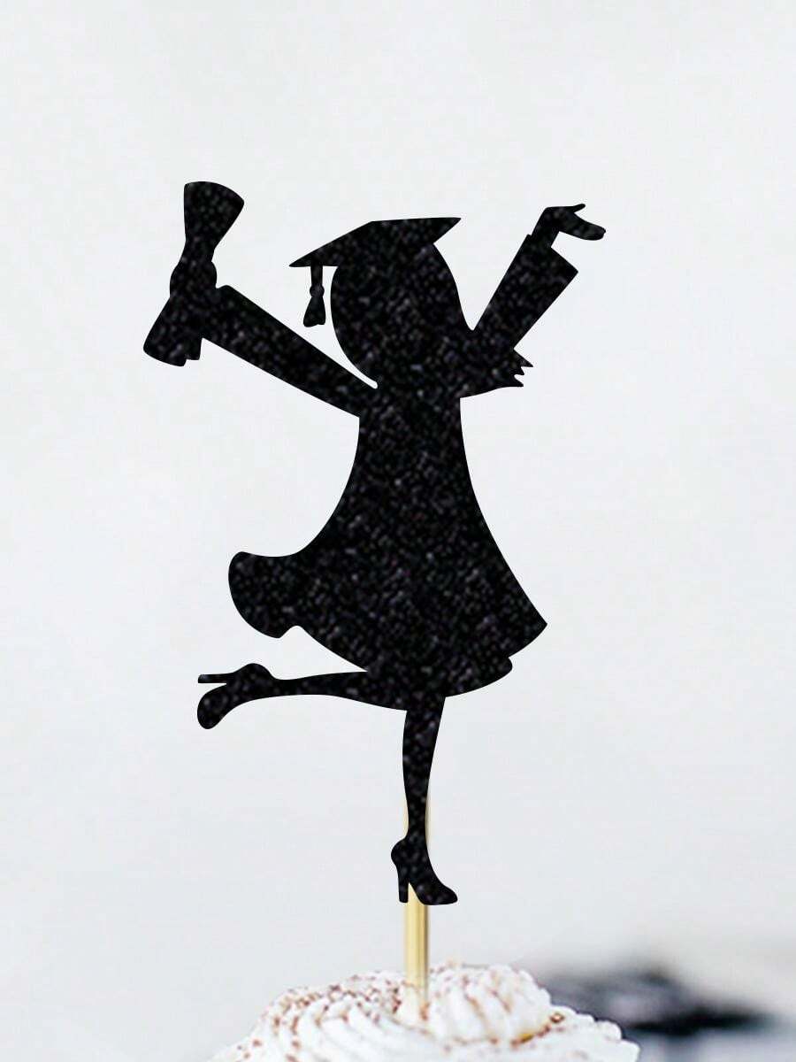 2024 Graduation Theme Cake Toppers Set Of 12, Including 6 Different ...