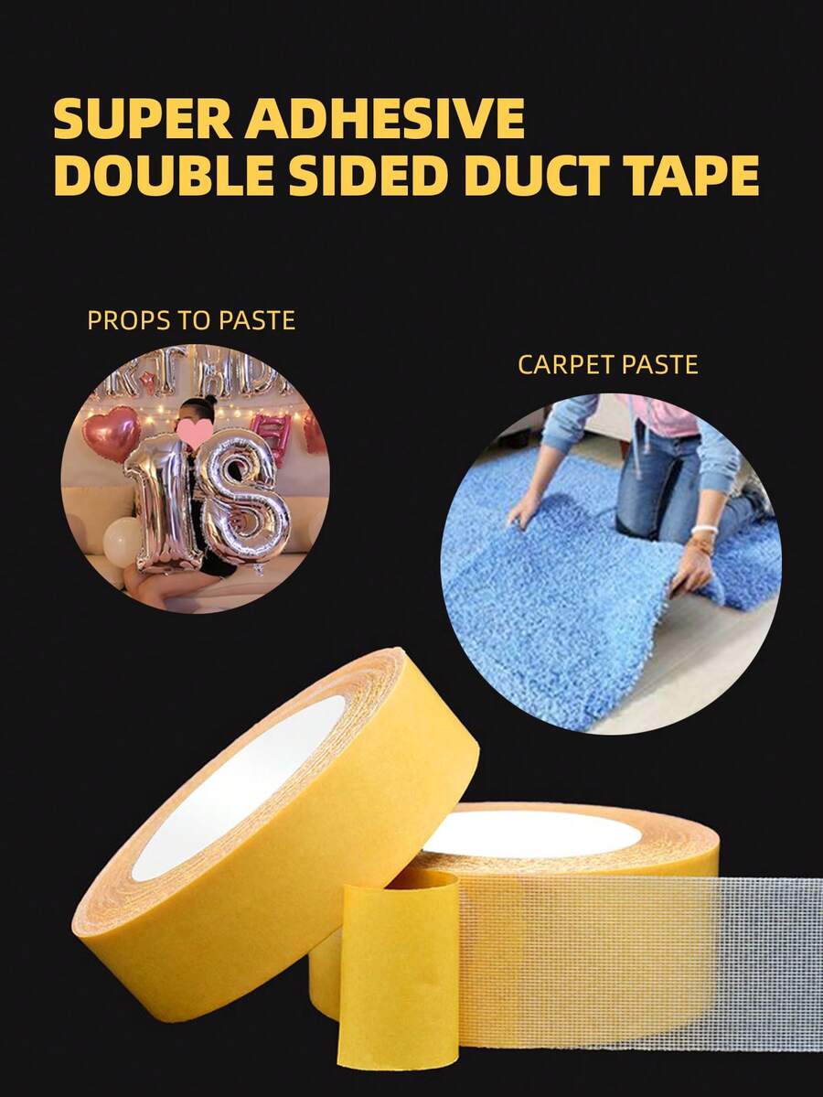 10m Grid Line Double-Sided Adhesive Tape With Fabric Base, Office ...
