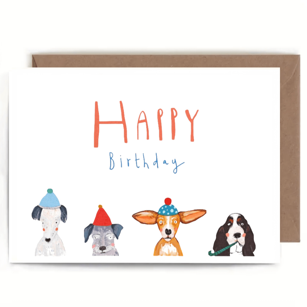 Birthday Card - Dog Birthday Card - Happy Birthday Card - Party Dogs ...