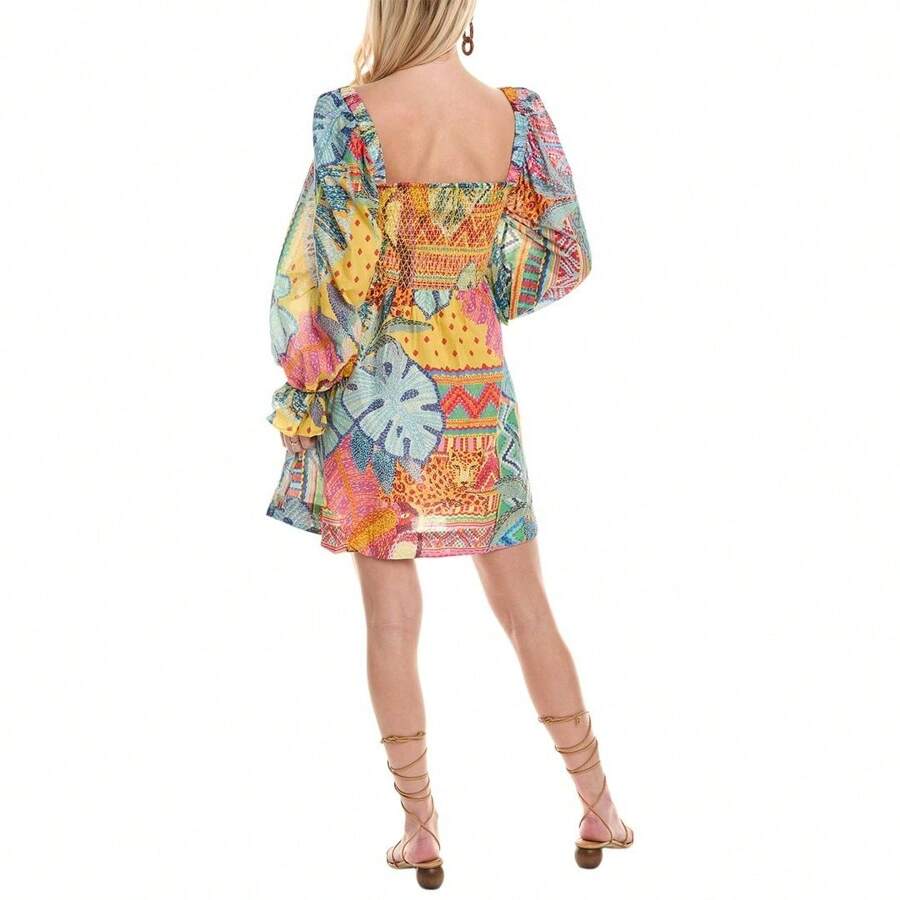 FARM Rio FARM Rio Summer Tapestry Mini Dress | SHEIN USA