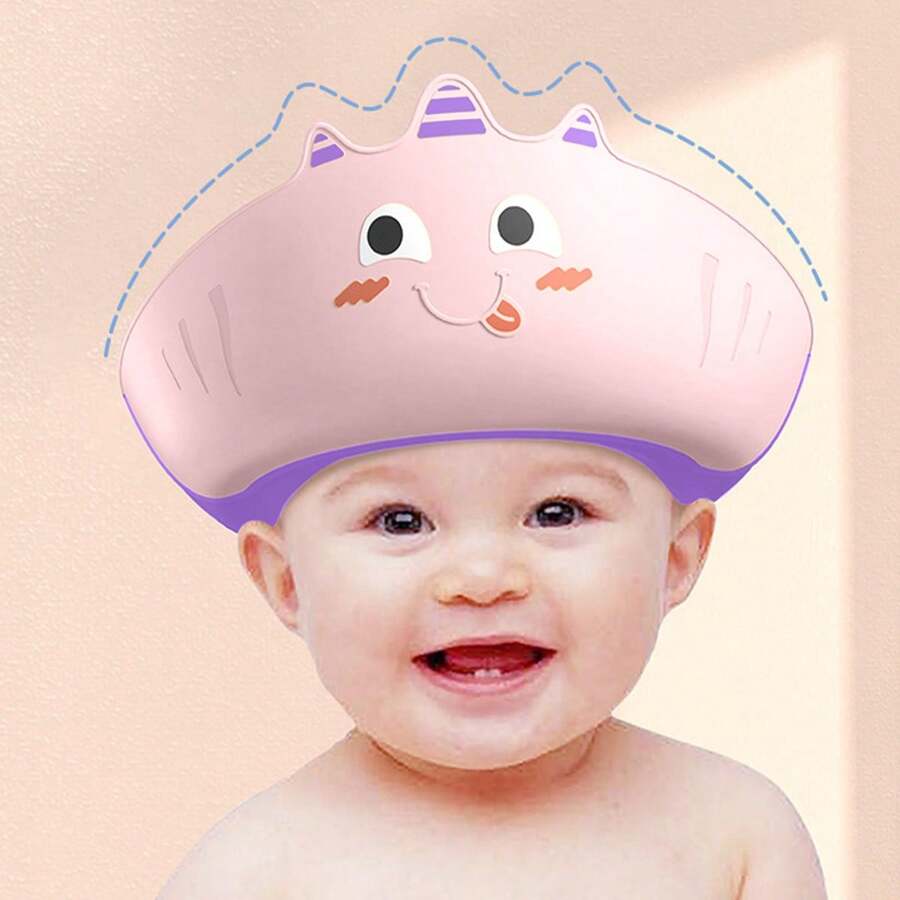 1pc Cute Animal Design Silicon Baby Shampoo Cap With Pp + Tpe Material ...