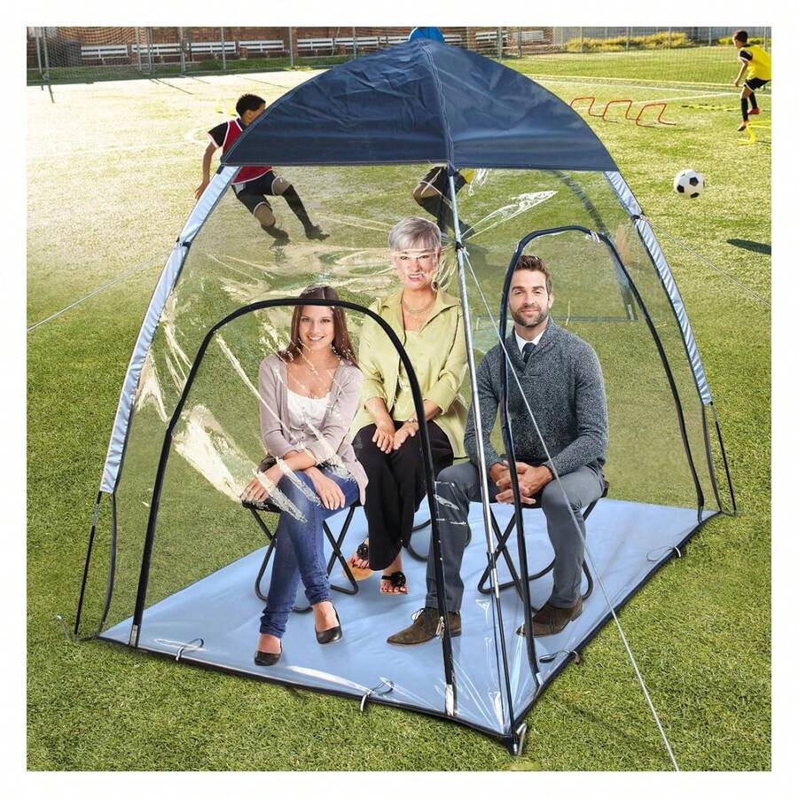 Sports Tent With Spare Rod And Top Cover, Weatherproof Tent Features 3 ...
