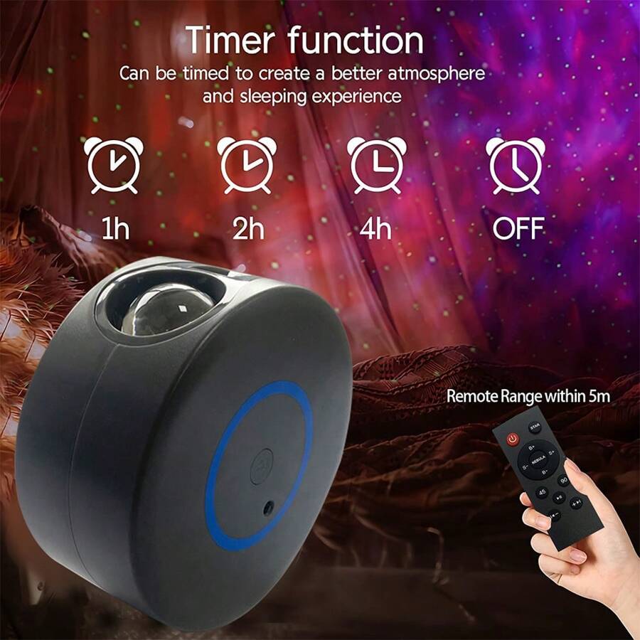 Smart Colorful Sky Projector Lamp 3D LED Starry Nebula Light With ...