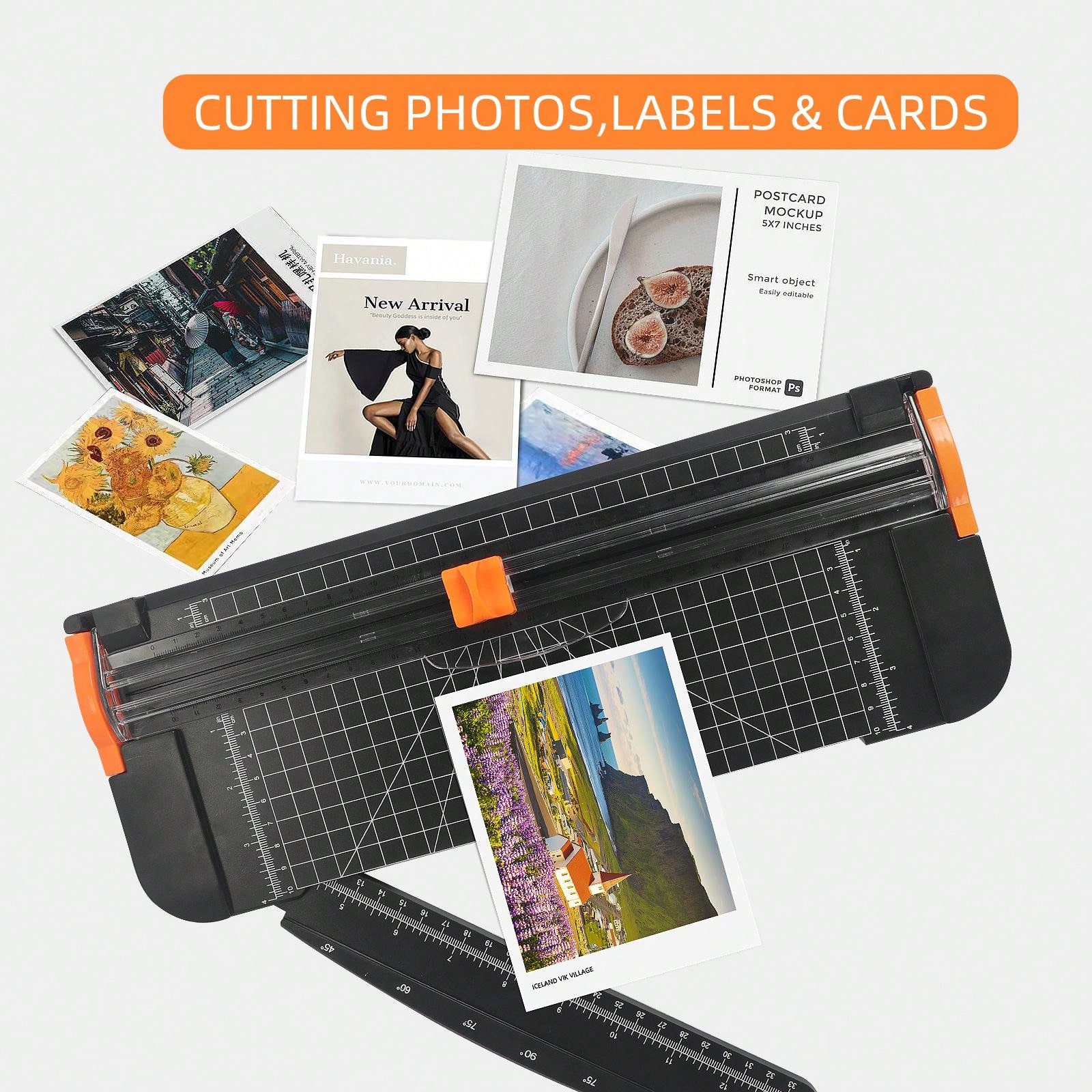 Paper Cutter, Portable 12-Inch (Approx. 30.5cm) Paper Trimmer With ...