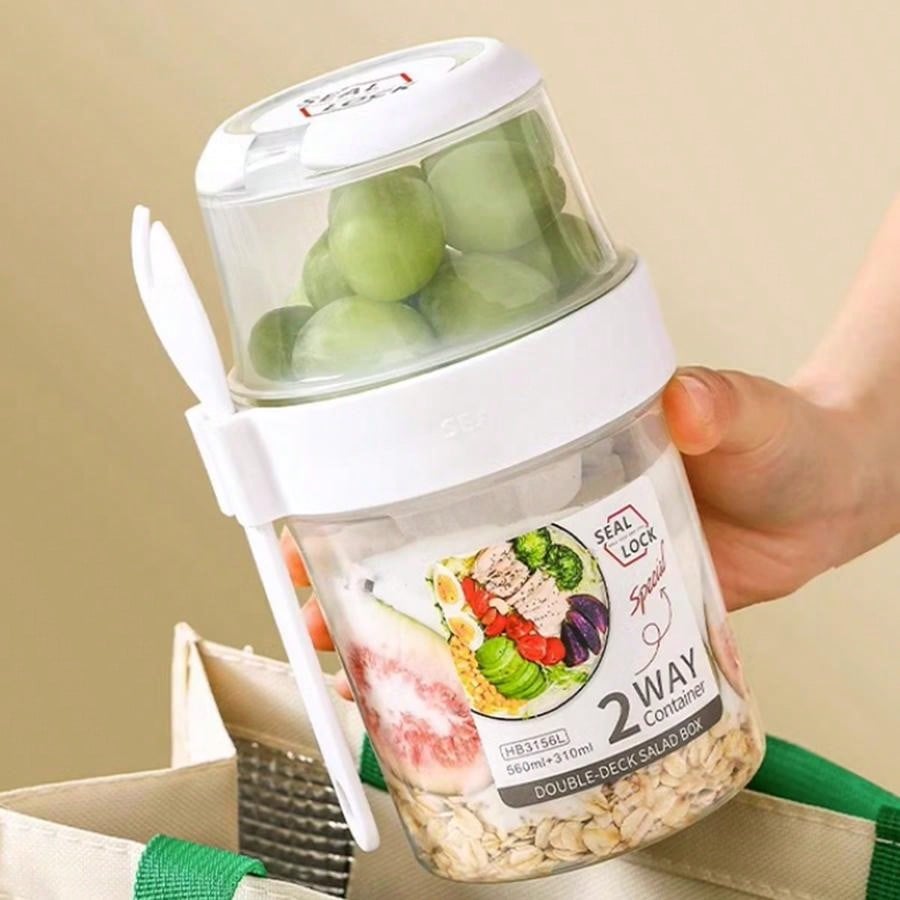 1 stuk Salade beker Met Vork , Plastiek Gezond Salade Container , Beker ...