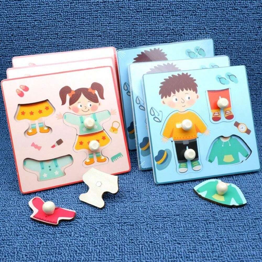 Montessori Early Education Dressing Board Puzzle Toy For Boys And Girls ...