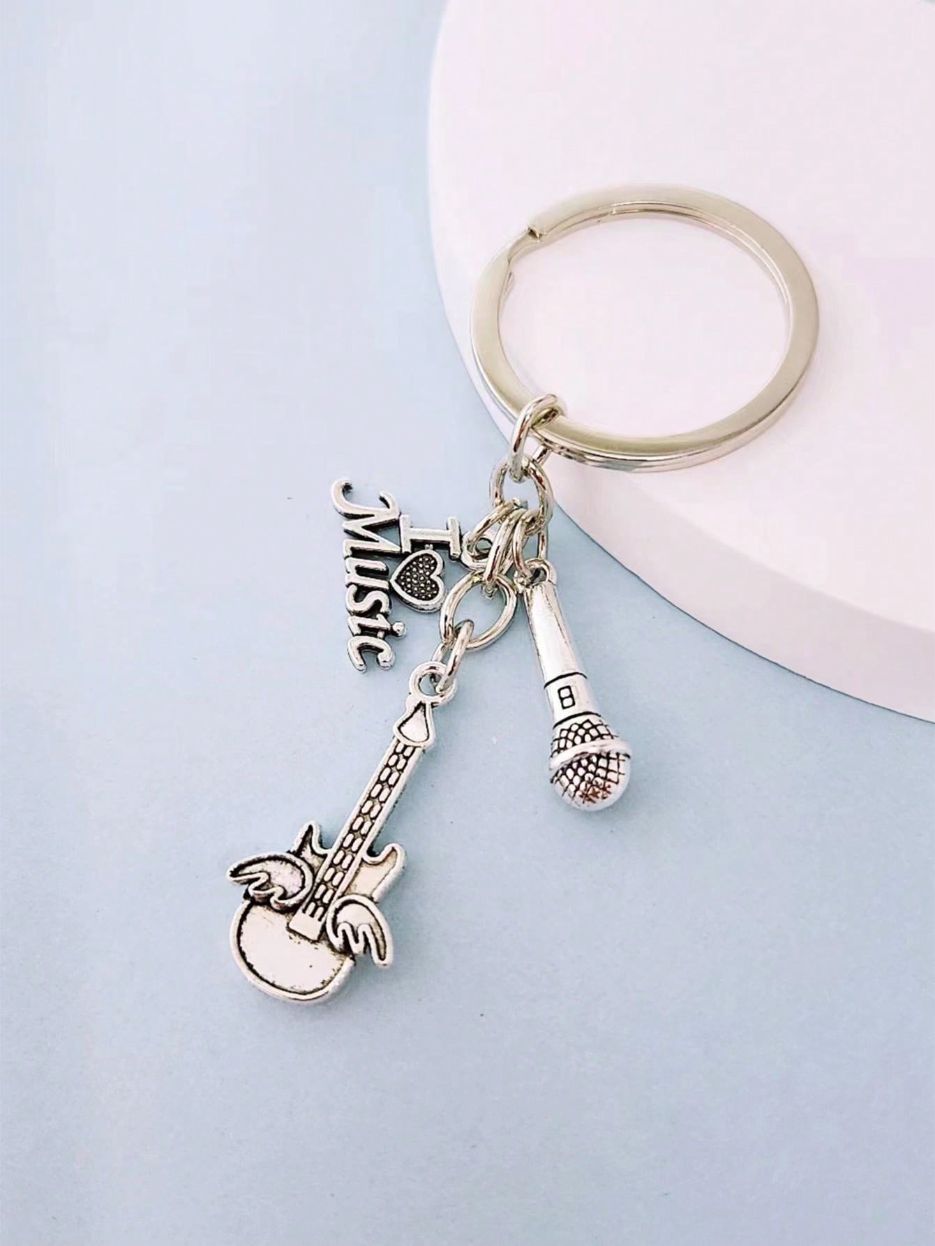 European And American Style Music Lover Guitar Microphone Rock Band ...