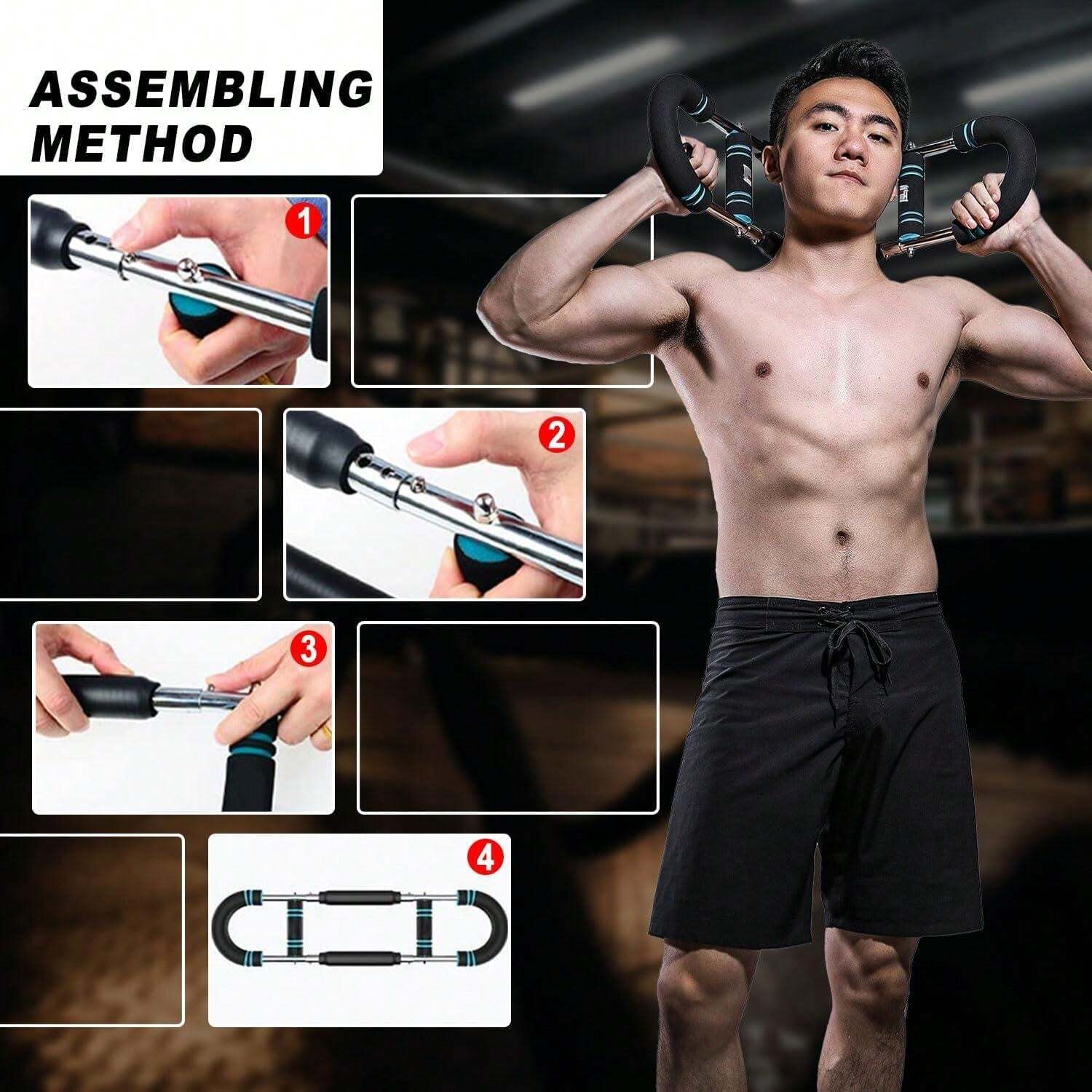 Chest Workout Adjustable Arm Trainer - Versatile Workout Stick For ...