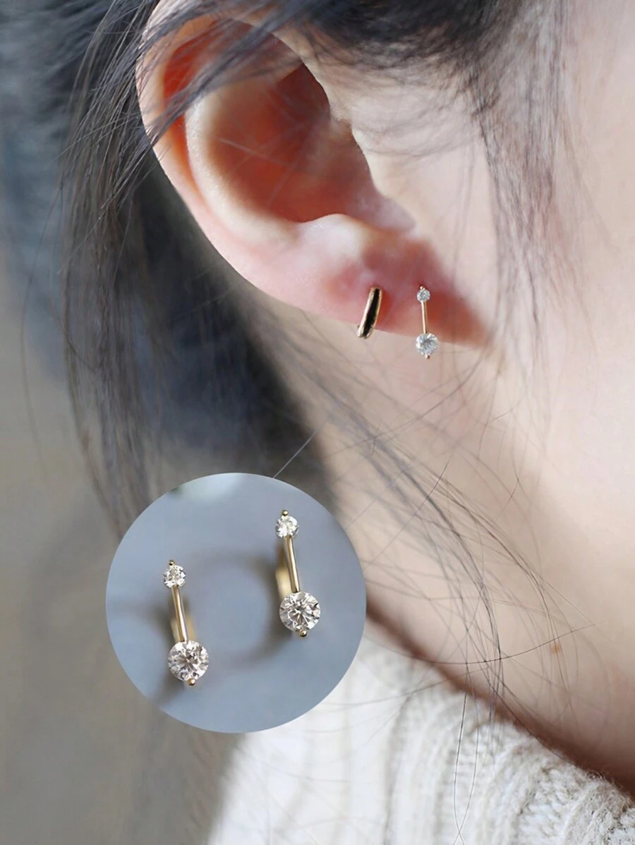 1 Pair Of Personalized Design Exquisite Elegant High-End Feeling Cool ...