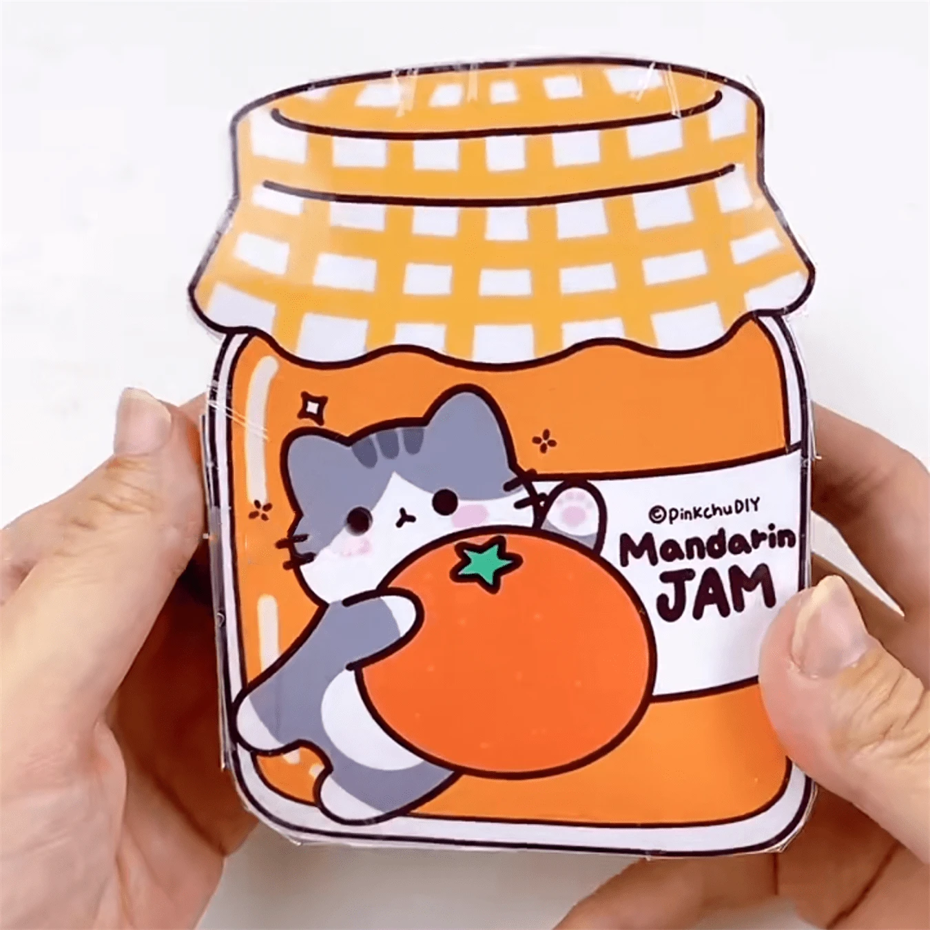 Set Of 7 Orange Jam Cat Paper Toy Books With Diy Material, Quiet Book ...