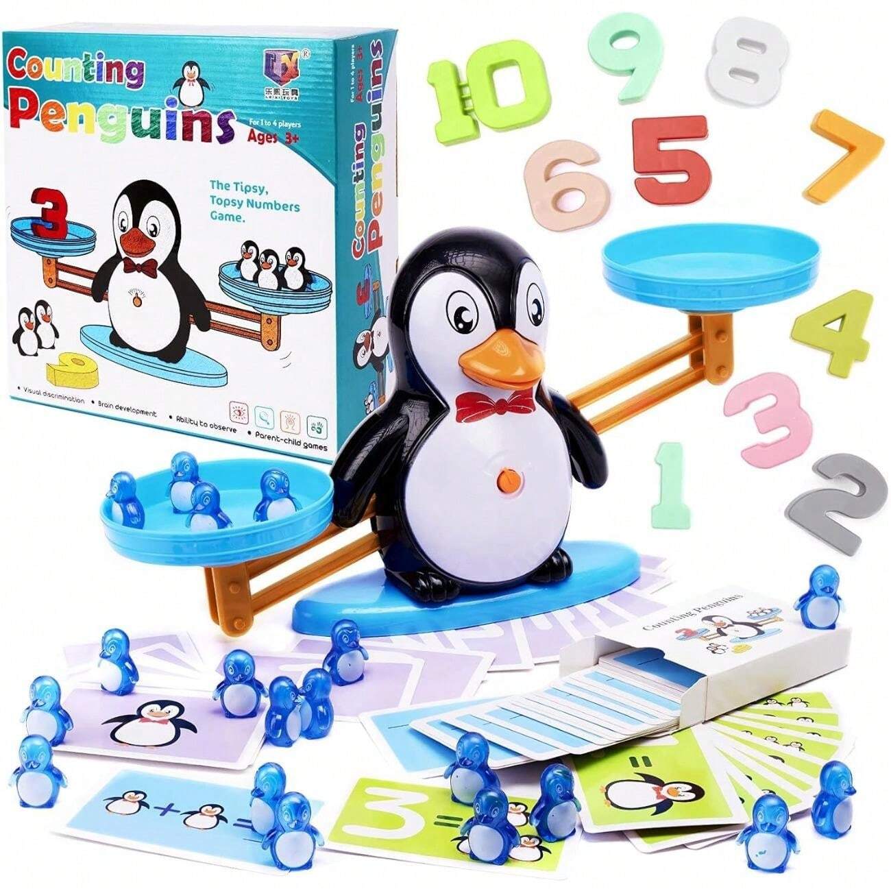 Juguete De Pingüino De Equilibrio De Matemáticas Para Niños De 3 A 6 ...