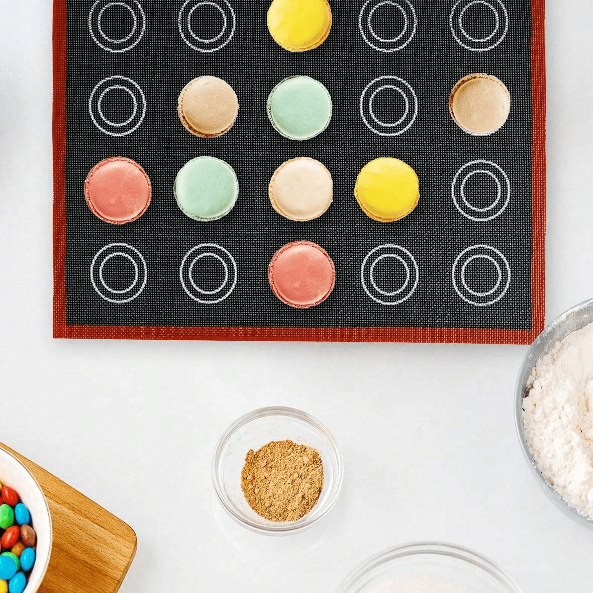 1pc Perforated Silicone Baking Mat, Non-Stick Oven Sheet Liner, Kitchen ...